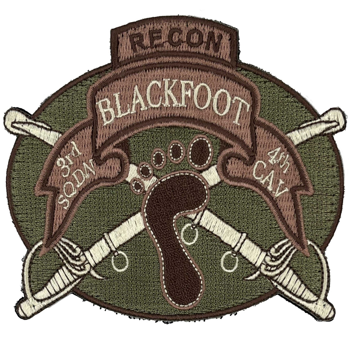 3-4 Cav Blackfoot Recon Patch (Subdued) – CavHooah.com