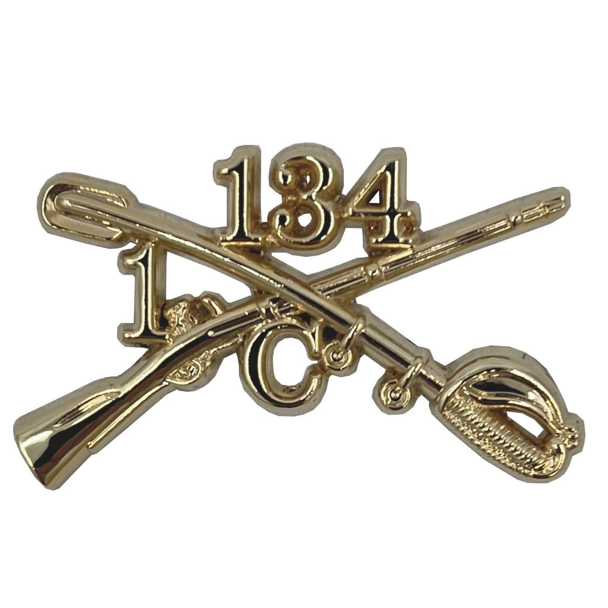 C 1-134 Cavalry Regimental Crossed Saber/Rifle Standard – CavHooah.com