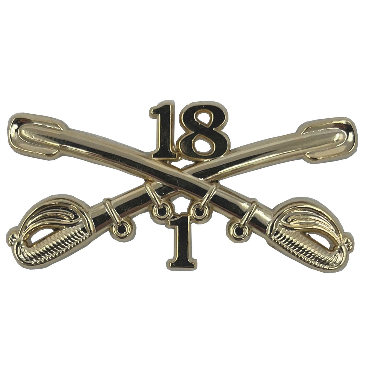 1-18 Cavalry Custom Crossed Saber Pin – CavHooah.com