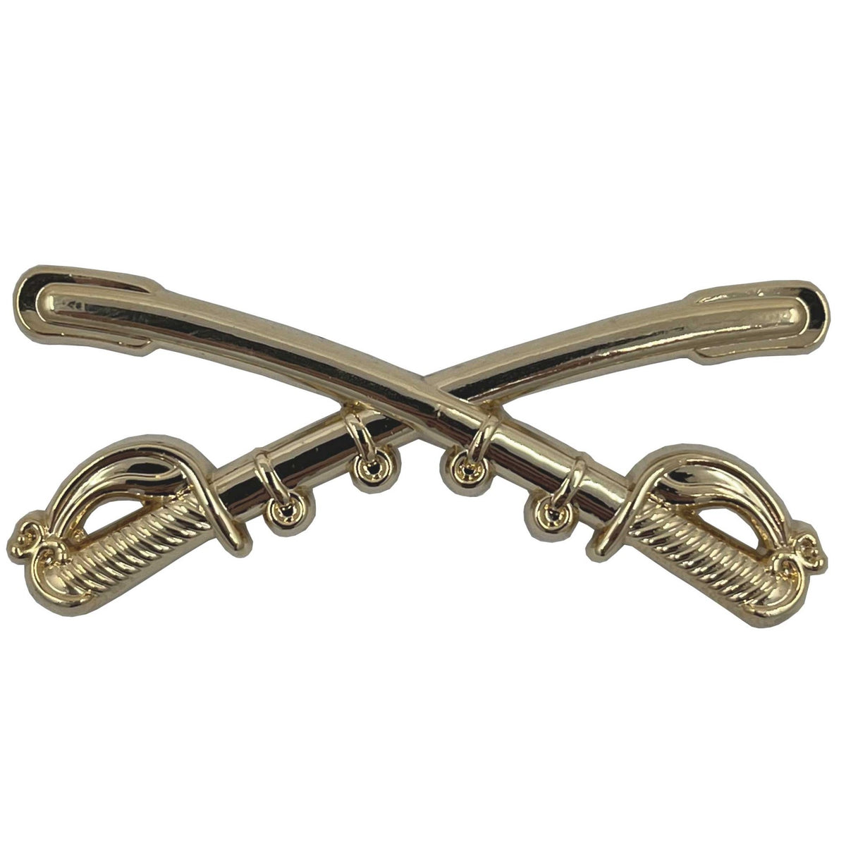 Large Crossed Sabers Brite Finish Lapel or Stetson Pin – CavHooah.com